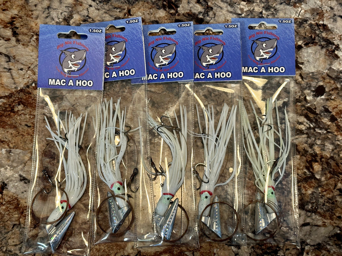 1.5 oz custom rigged mackahoos – Big Nic Fishing